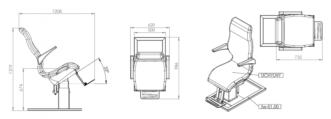 PC-1 Ophthalmic Patient's Chair - MDT Shop